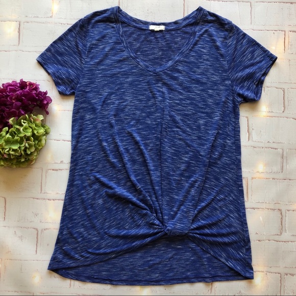 Tops | T4t Heathered Blue Tshirt | Poshmark
